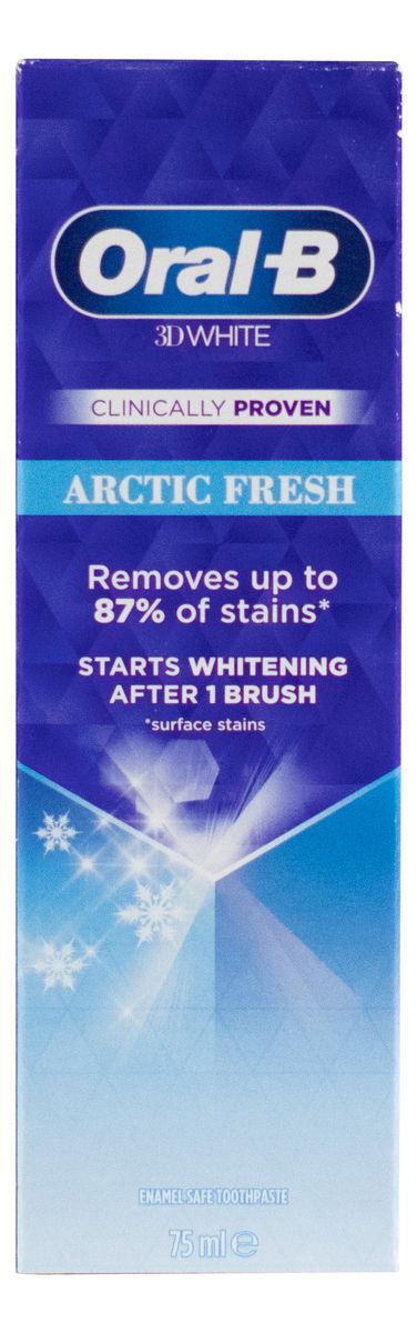 Køb Oral-B 3D White Arctic Fresh - 75 ml. billigt hos Med24.dk