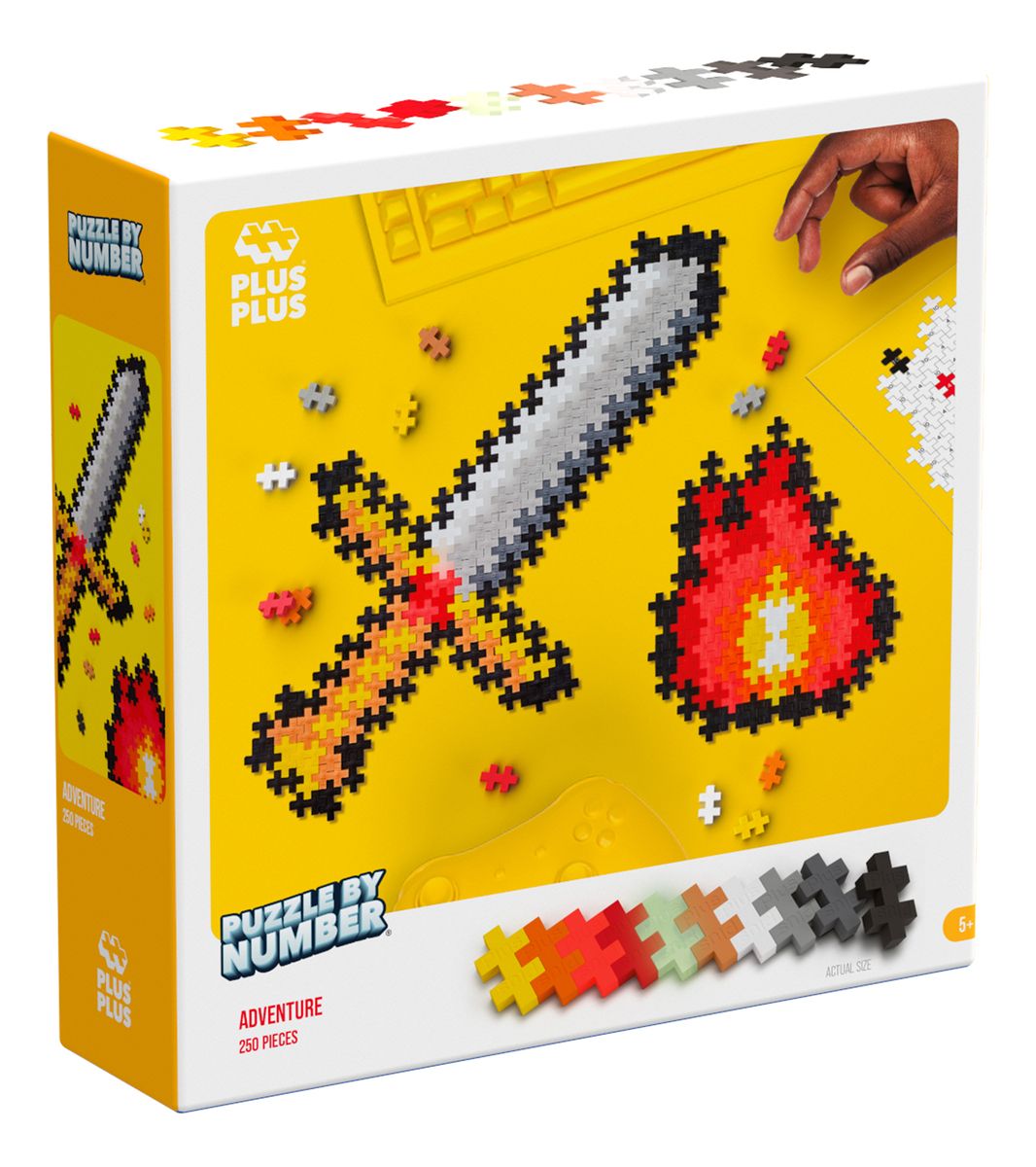 Køb Plus-Plus Puzzle By Number Adventure - 250 stk. hos Med24.dk