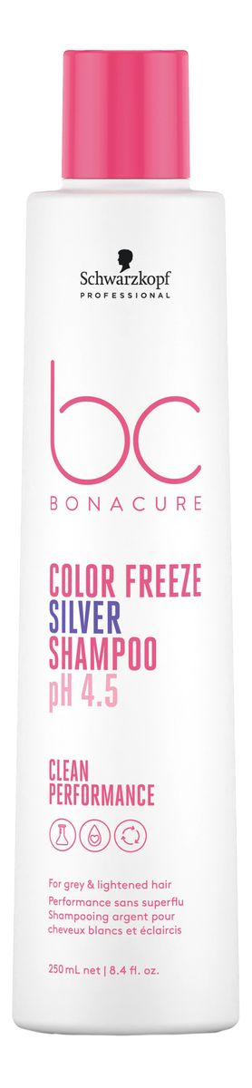 Schwarzkopf BC Color Freeze Silver Shampoo - 250 ml. I Med24.dk