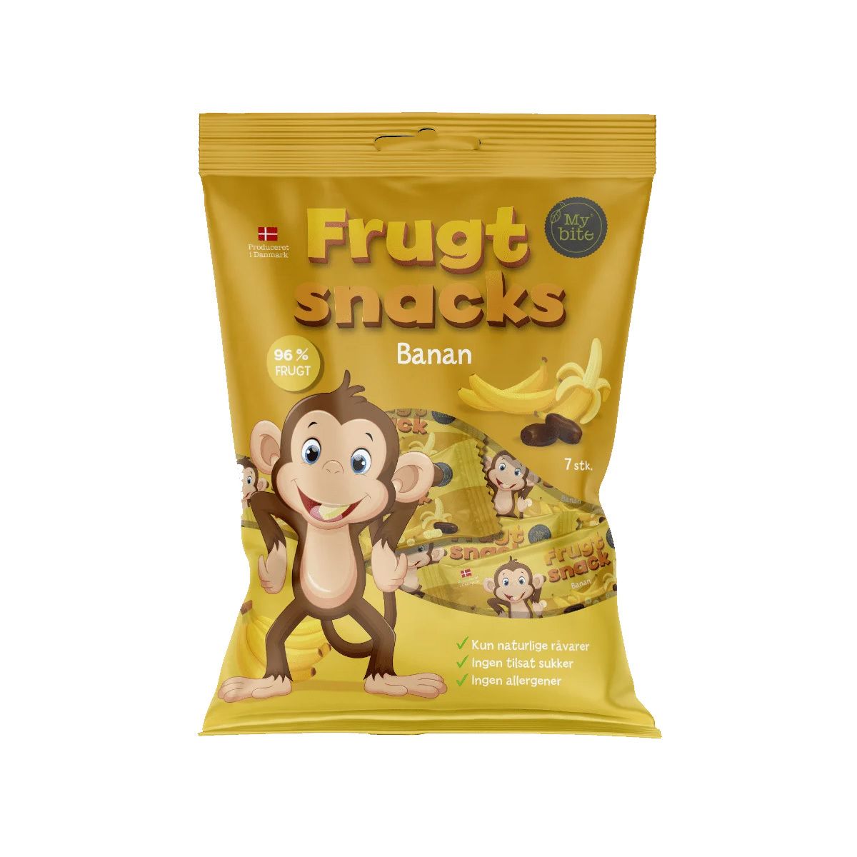 Nordthy Frugt Snacks Banan - 7 stk. - Med24.dk