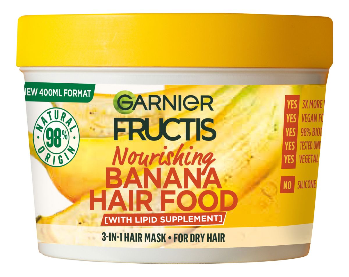 Garnier Fructis Hair Food Banana Mask - 400 ml. | Med24.dk