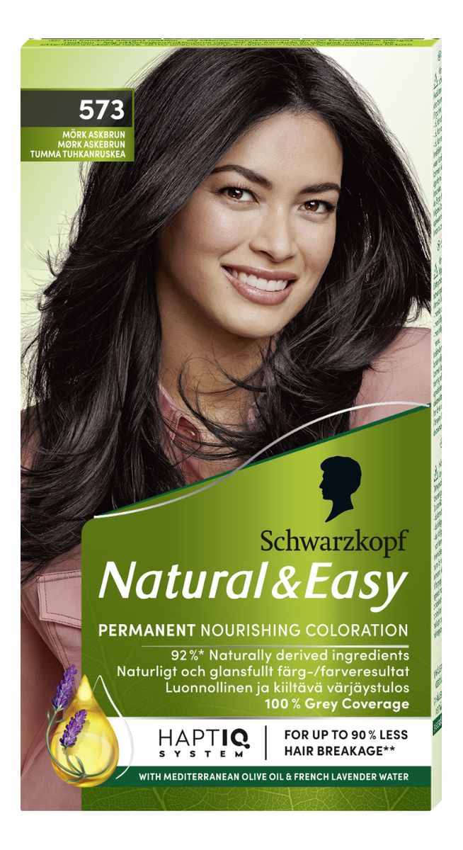 Køb Schwarzkopf Natural & Easy 573 Mørk Aske Brun | Med24.dk.