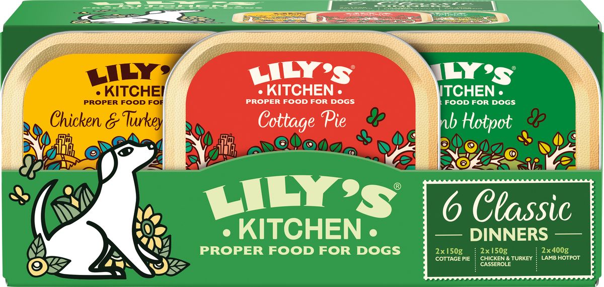 Køb Lily´s Kitchen vådfoder til hund, Multipack - 6 stk. hos Med24.dk