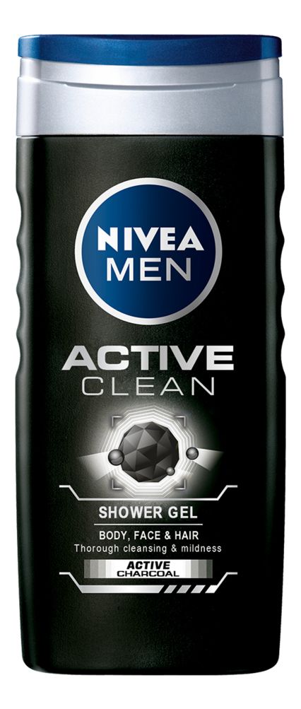 Køb Nivea Men Active Clean Shower Gel - 250 ml. hos Med24.dk