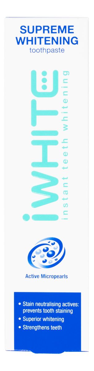 Køb iWhite Supreme Whitening Toothpaste - 75 ml. hos Med24.dk