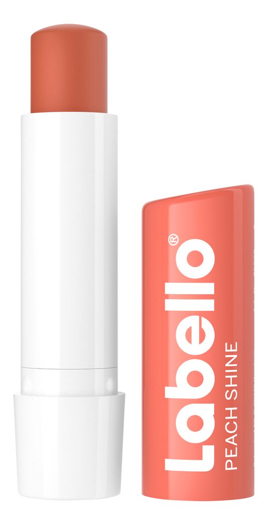 Køb Labello Peach Shine Lip Balm - 5,5 ml. hos Med24.dk