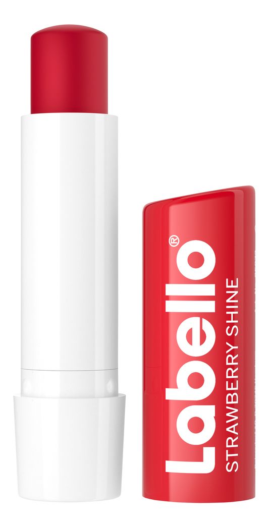 Køb Labello Strawberry Shine Lip Balm - 5,5 ml. hos Med24.dk