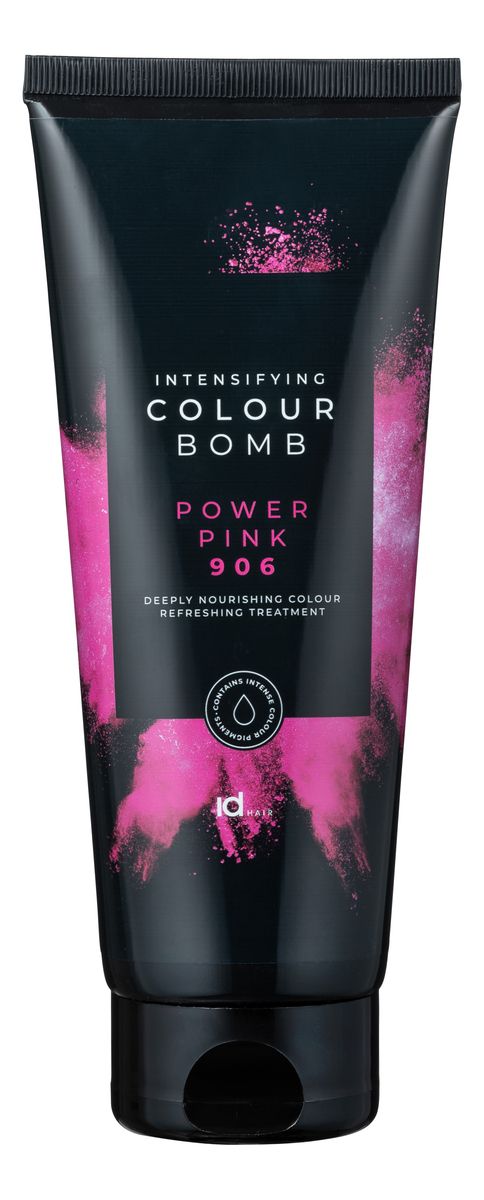 Køb IdHAIR Colour Bomb Power Pink - 200 ml. hos Med24.dk