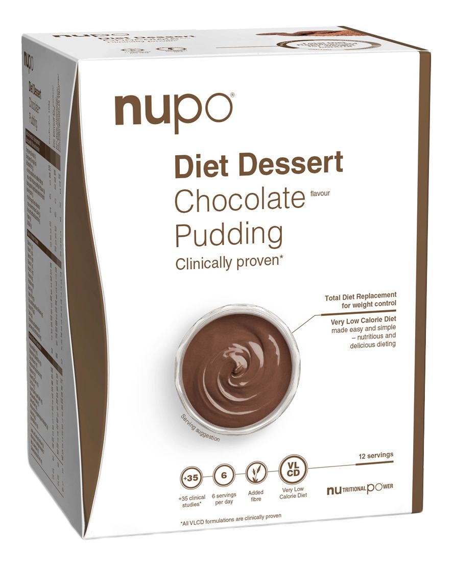 Køb Nupo Diet Chocolate Pudding - 384 g. billigt hos Med24.dk
