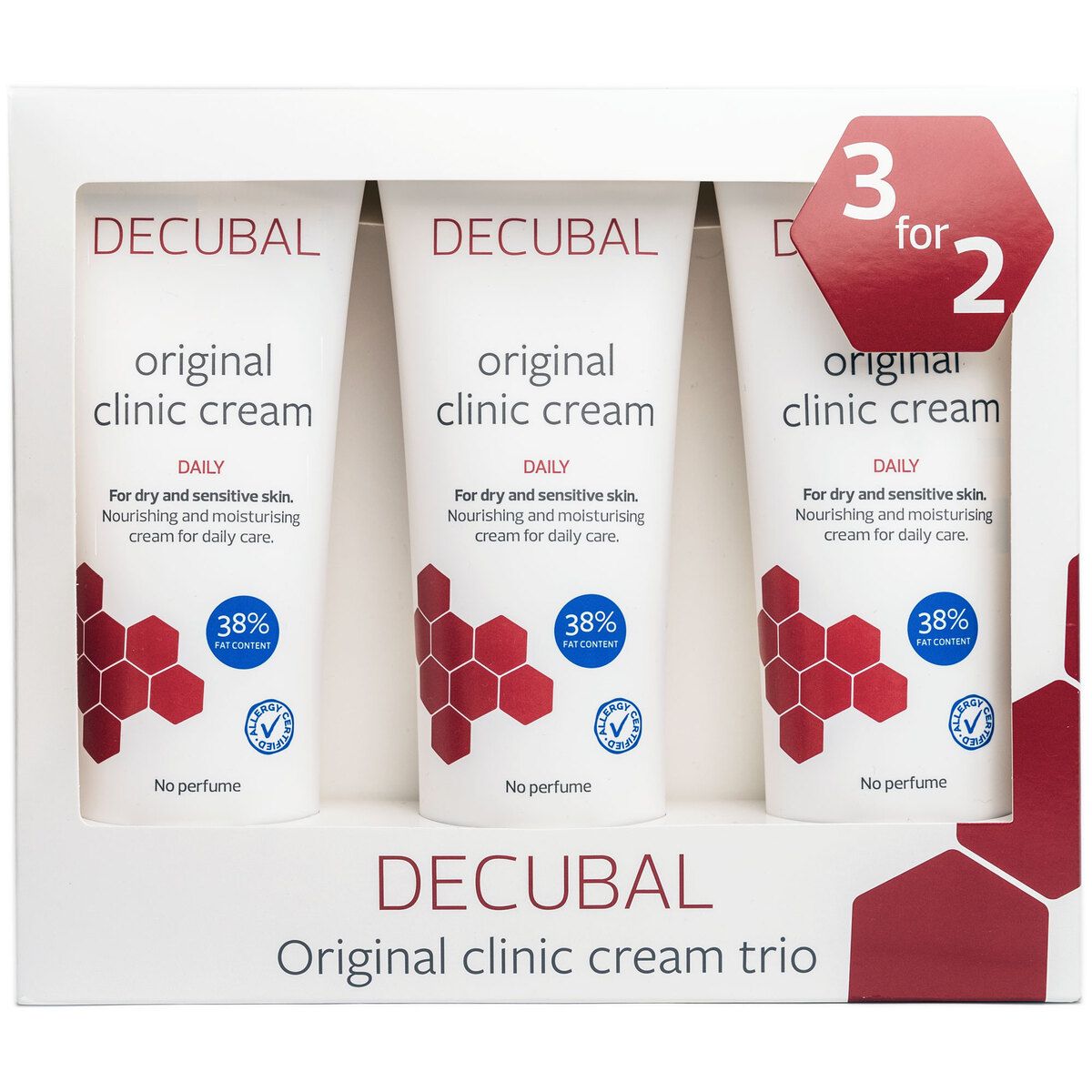 Køb Decubal Clinic cream - 3x250 g. billigt hos Med24.dk