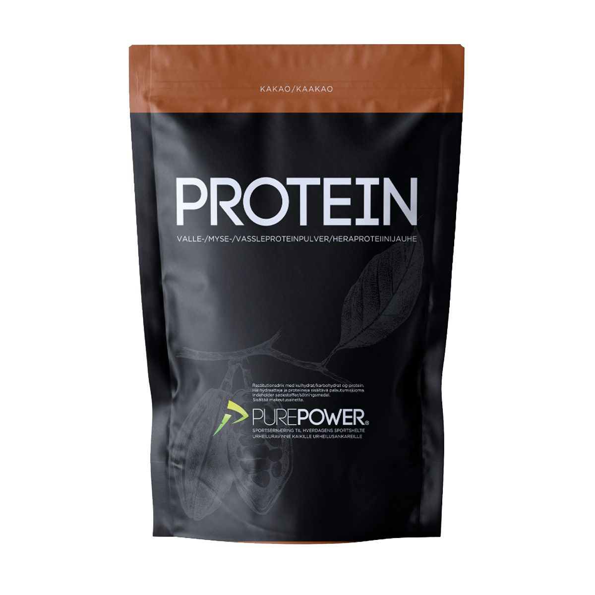 PurePower Proteinpulver Kakao - 400 g - Med24.dk