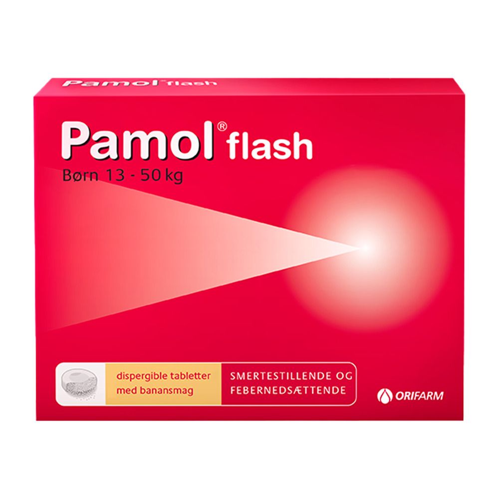 Pamol Flash 250 mg - 12 dispergible tabletter - Med24.dk