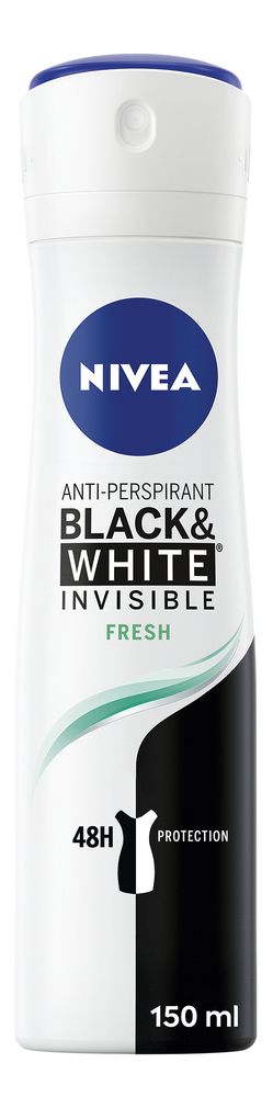 Køb Nivea Black & White Invisible Fresh Deospray hos Med24.dk
