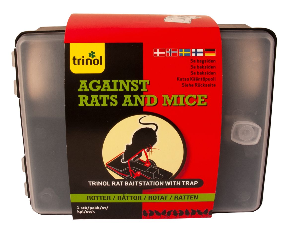 Køb Trinol rottefælde, station m. smækfælde hos Med24.dk
