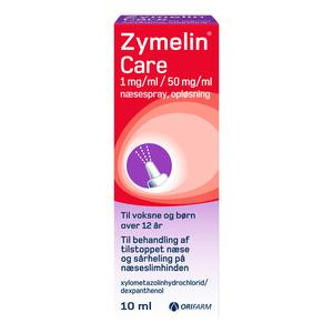 Køb Zymelin Care næsespray 1 + 50 mg/ml - 10 ml. hos Med24.dk