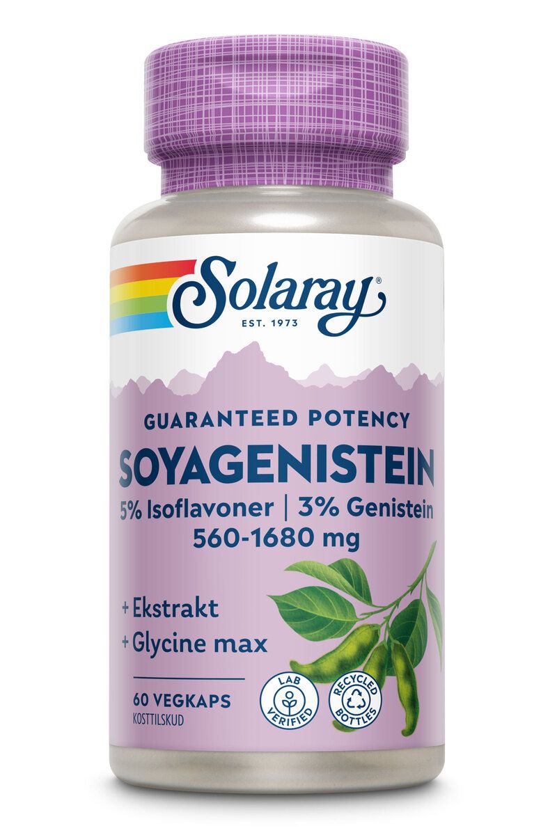 Køb Solaray SoyaGenistein - 60 kaps. billigt hos Med24.dk