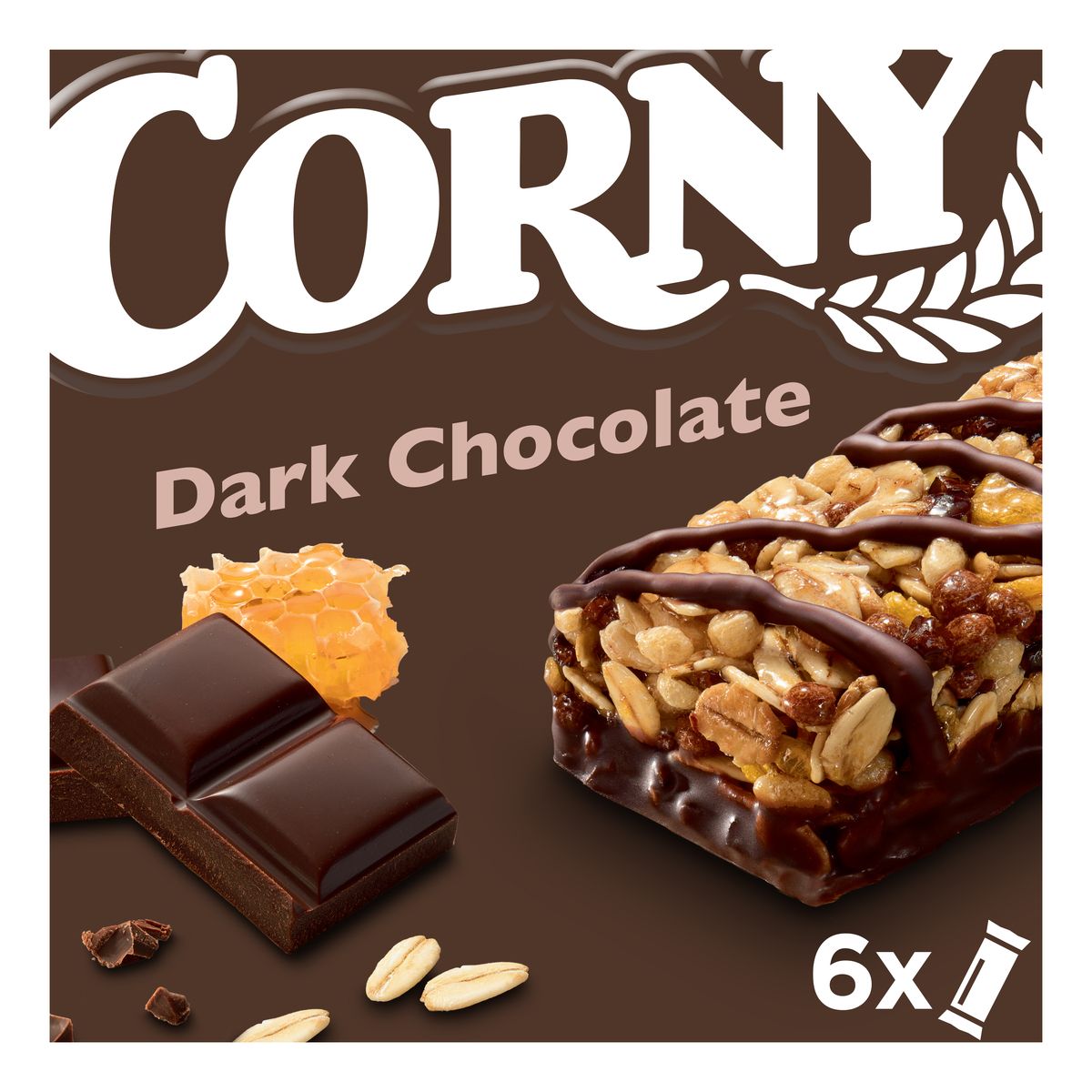 Køb Corny Dark Chocolate - 6 x 23 g billigt hos Med24.dk