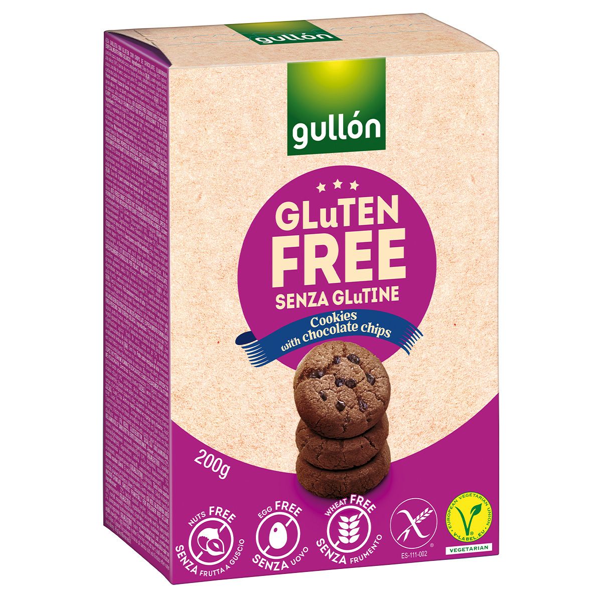 Gullon Cacao Cookies Chocolate Chip - 200 g - Med24.dk