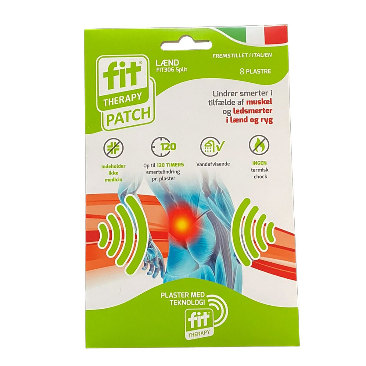Fit Plster Lænd Split - 8 stk - Med24.dk