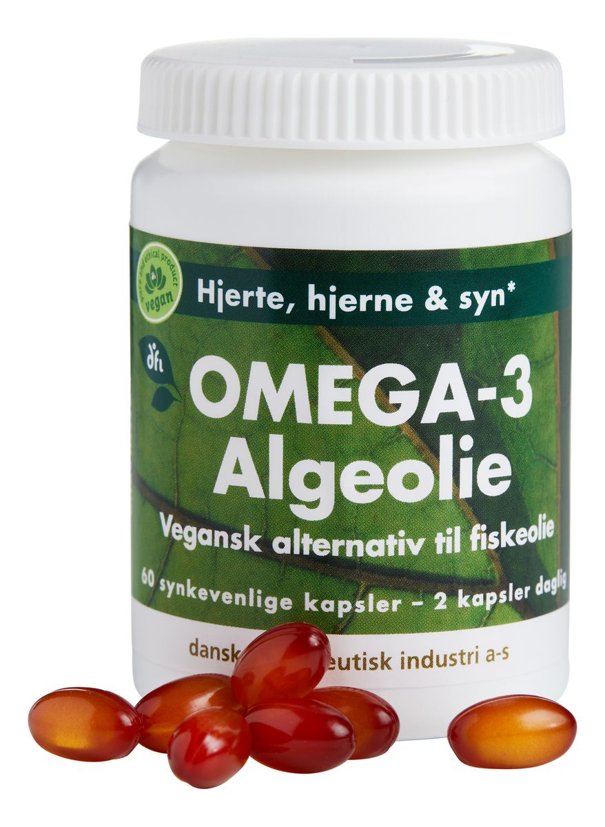 Køb Omega-3 Algeolie - 60 kaps. billigt hos Med24.dk