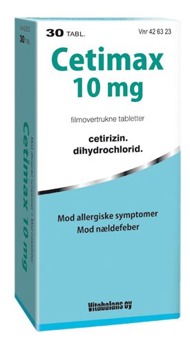 Køb Cetimax 10 mg. - 30 tabletter billigt hos Med24.dk