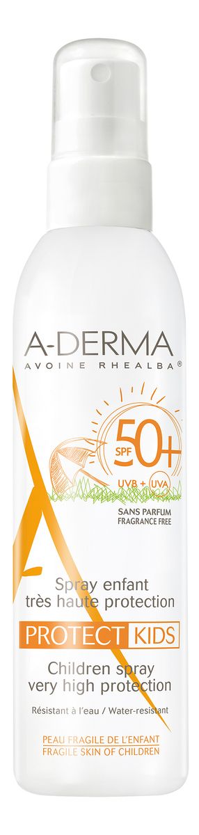 Køb A-Derma Sun Protect Spray SPF50+ - 200 ml. hos Med24.dk