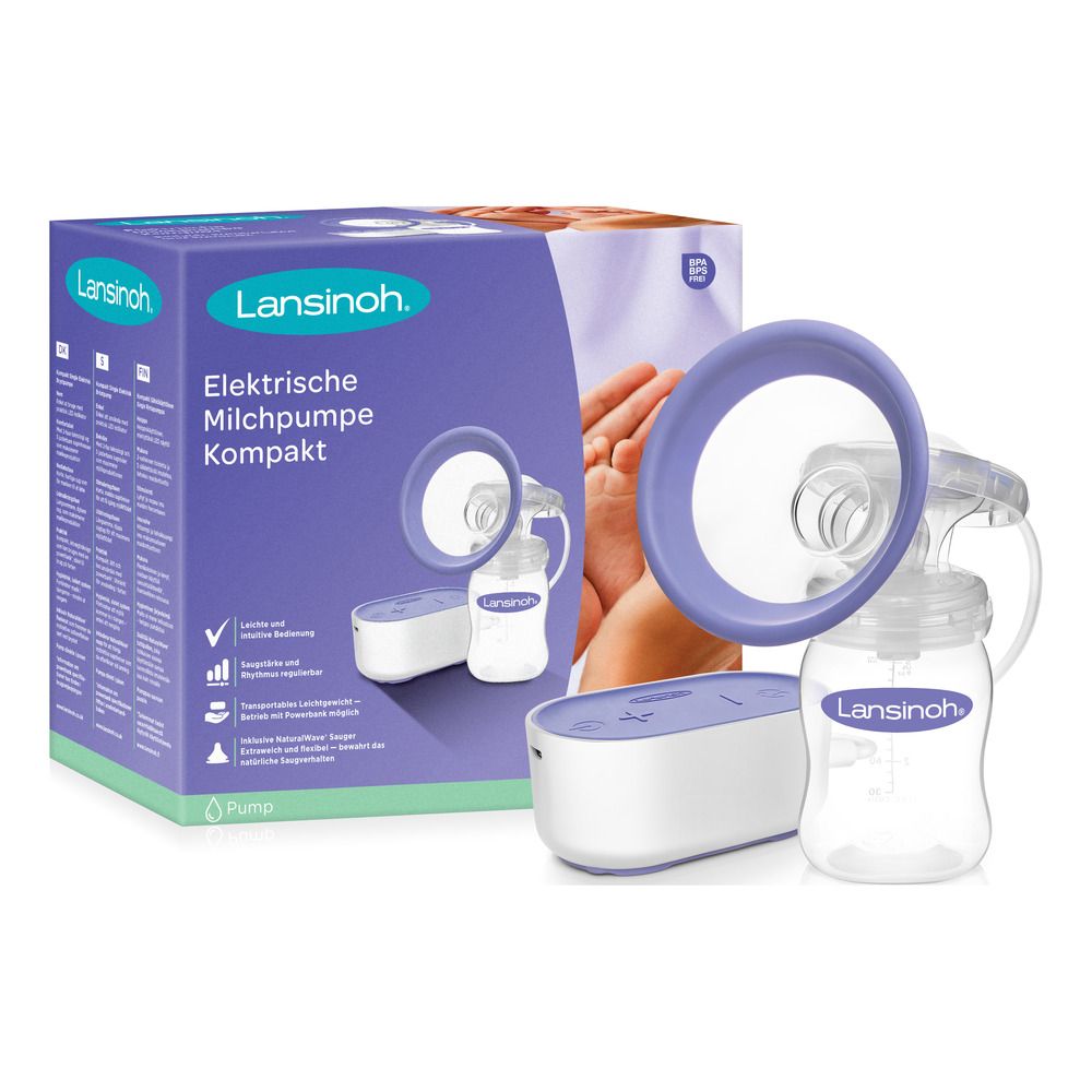 Køb Lansinoh Compact Single Electric Breast Pump hos Med24.dk