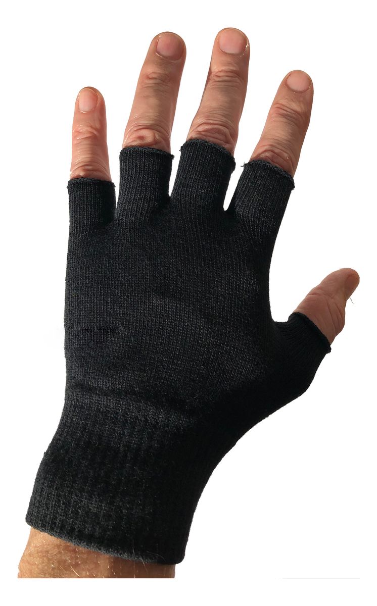 ReflexWear® Gloves without fingers Black