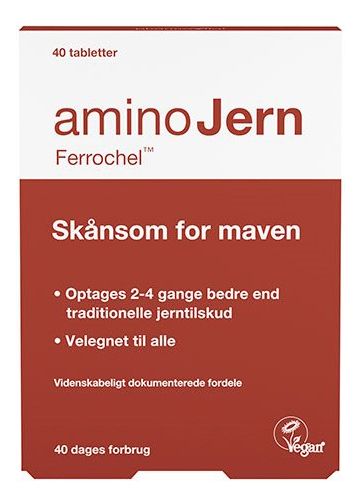 Køb AminoJern - 40 tabl. - billigt hos Med24.dk