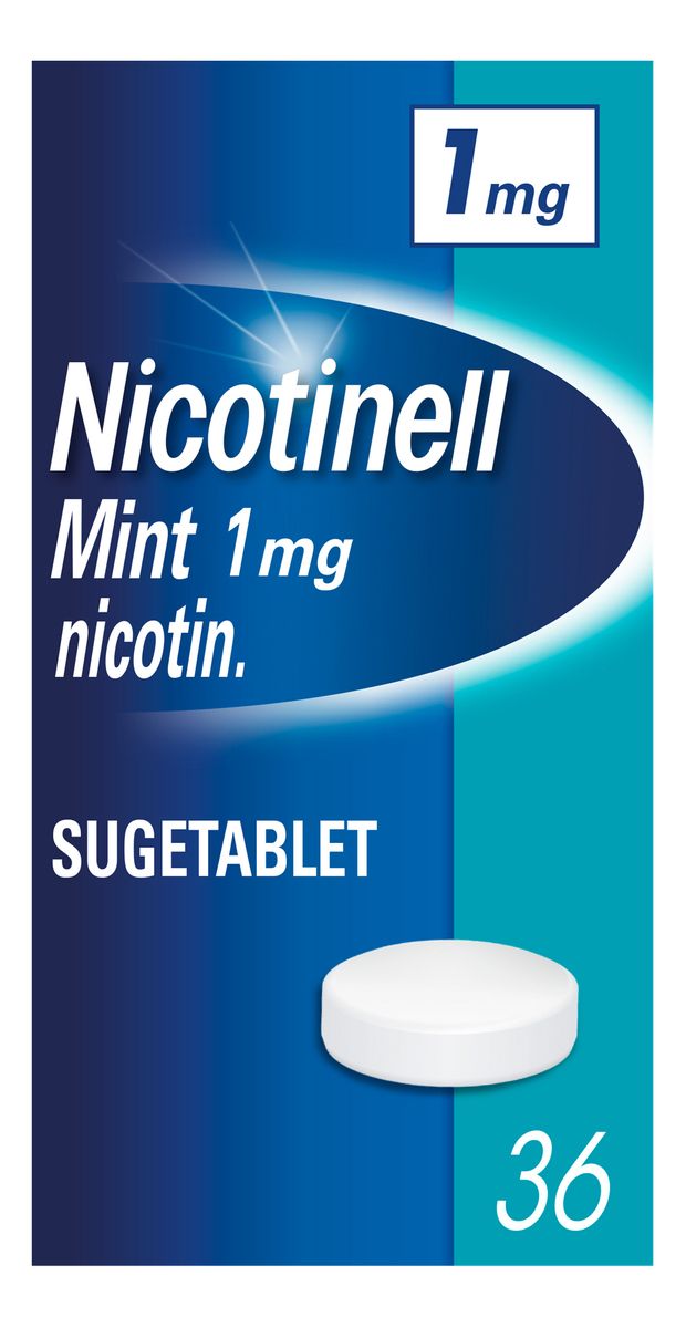 Køb Nicotinell Mint Sugetabletter 1 mg - 36 stk. hos Med24.dk
