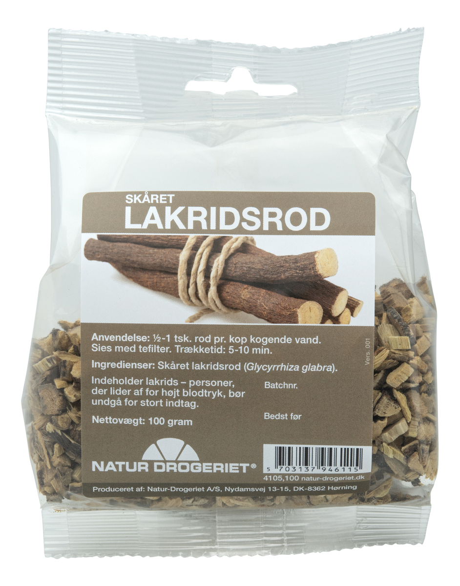 Køb skåret lakridsrod fra Natur-Drogeriet hos Med24.dk