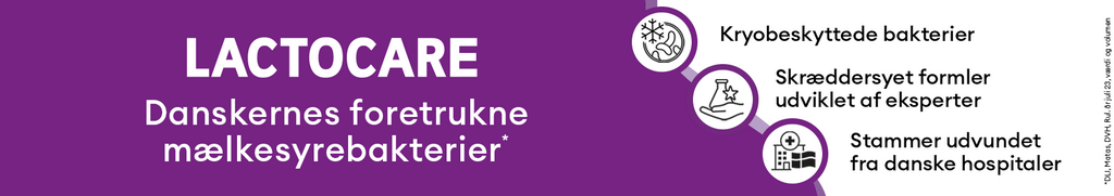 Lactocare | Mælkesyrebakterier til hele familien | Køb hos Med24.dk