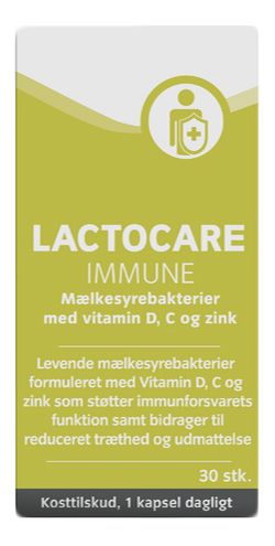 Køb Lactocare Immune - 30 kapsler billigt hos Med24.dk