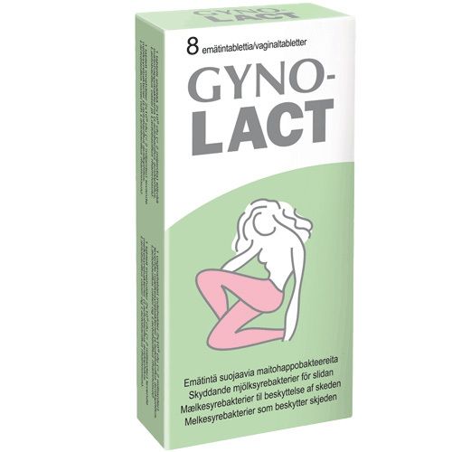 Gynolact Vaginal Tabletter - 8 stk. - Køb hos Med24.dk