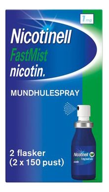 Køb Nicotinell Fastmist 1 mg/pust - 2 x 150 doser billigt hos Med24.dk