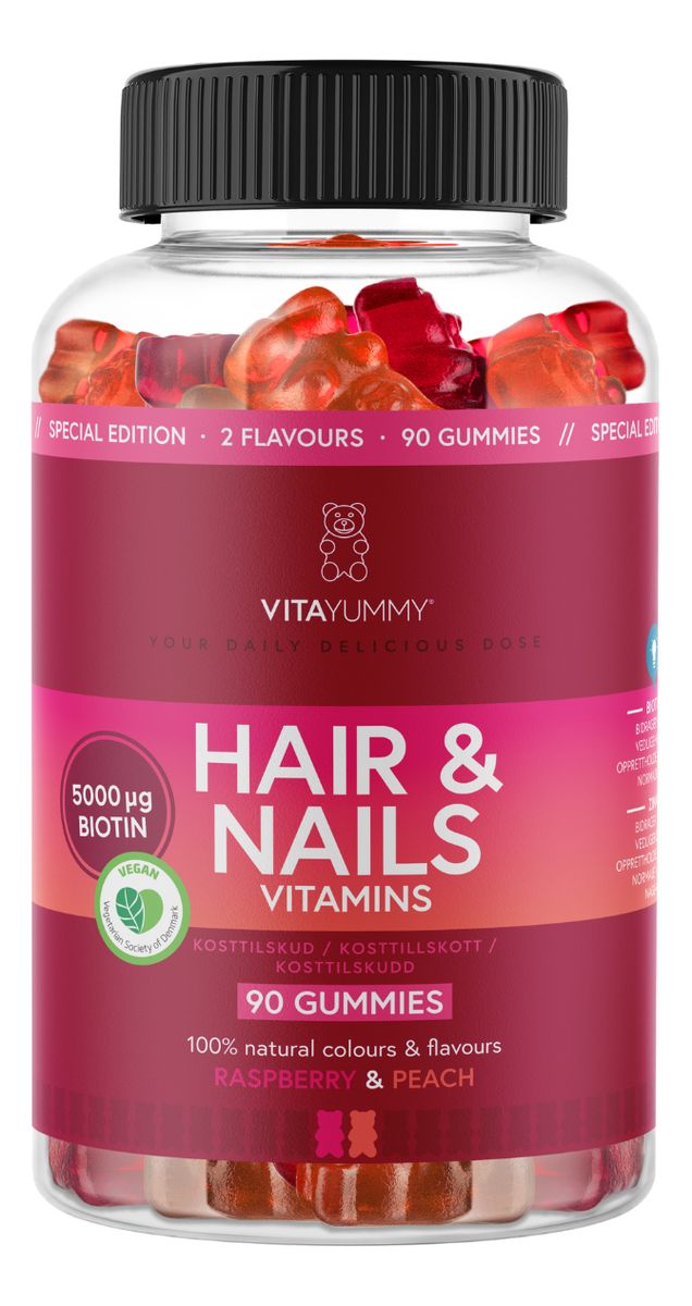 Køb VitaYummy Hair & Nails Mixed - 90 stk. hos Med24.dk