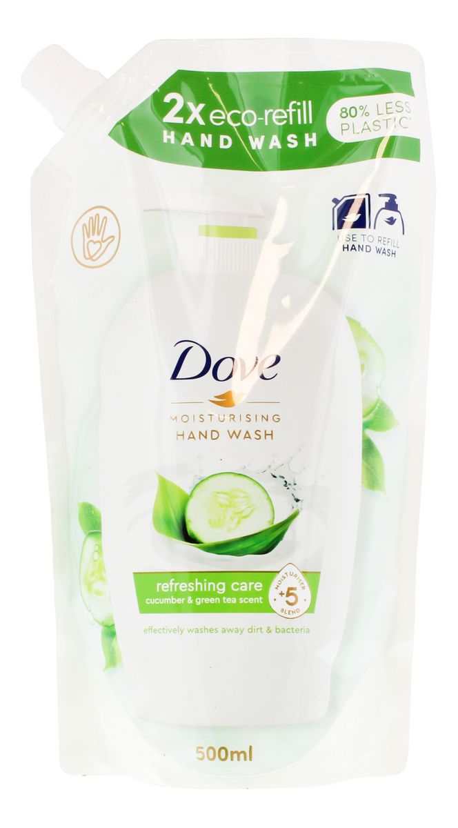 Køb Dove Caring Hand Wash Cucumber & Green Tea Refill