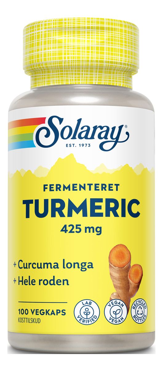 Køb Solaray Fermenteret Turmeric - 100 kaps. | Med24.dk