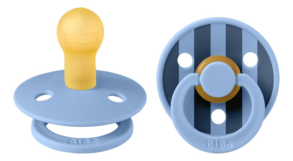 Køb BIBS Studio Colour Pin Latex Sky Blue Mix 2 pak - Flere størrelser