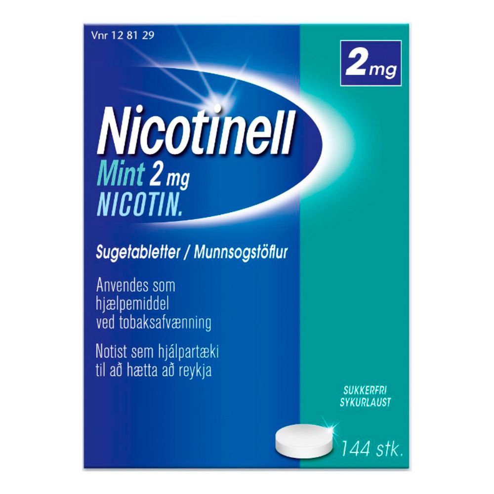 Køb Nicotinell Mint Sugetabletter 2 mg - 144 stk. hos Med24.dk