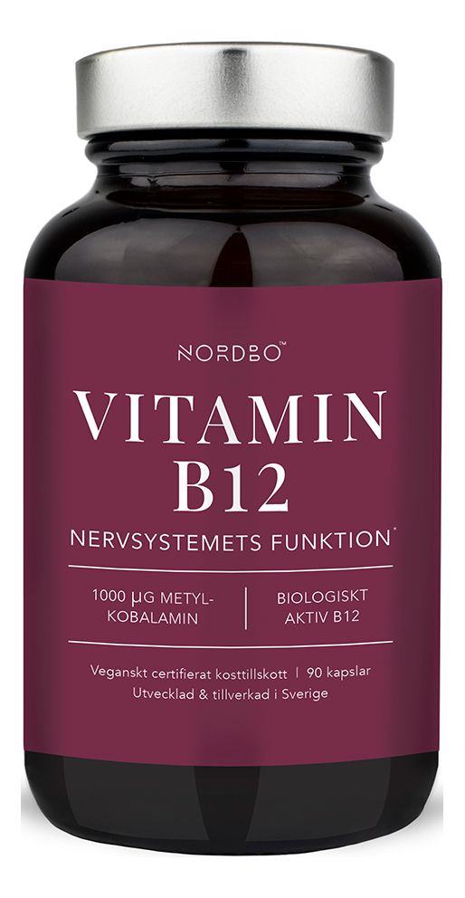 Køb NORDBO Vitamin B12 - 90 kaps. billigt hos Med24.dk