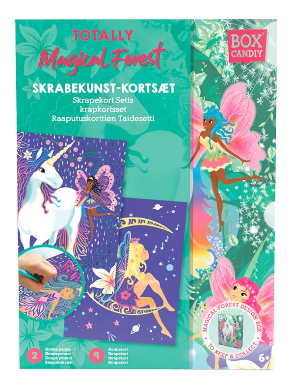 Køb BOX CANDIY Scratch Art Totally Magical Forest | Med24.dk