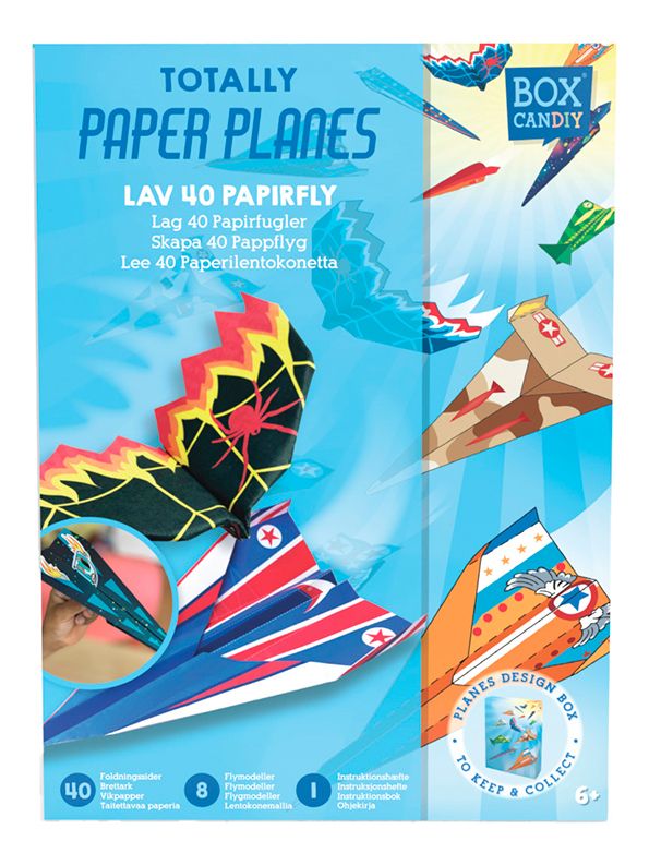 BOX CANDIY Paper Airplanes Art Totally Paper Planes | Med24.dk