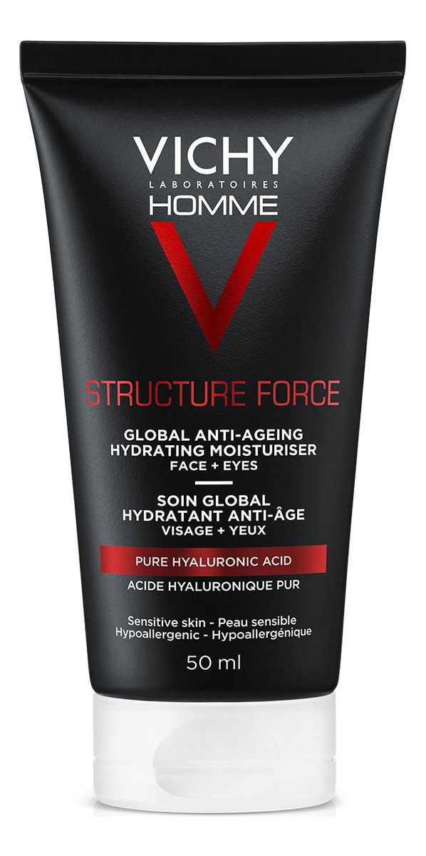 Køb Vichy Homme Structure Force Anti-Age Moisturiser | Med24.dk