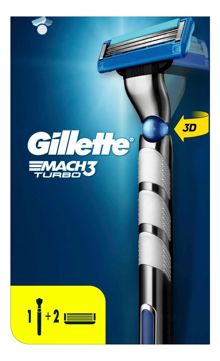 Køb Gillette Mach3 Turbo Barberskraber billigt hos Med24.dk