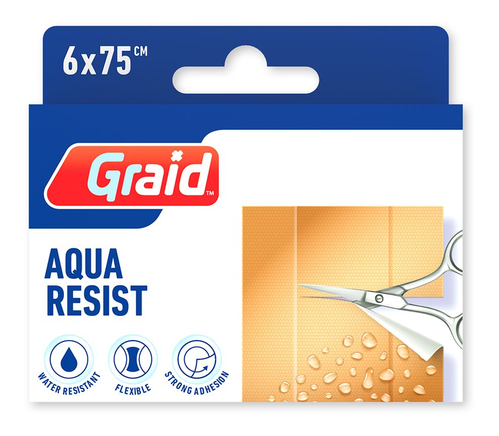 Køb Graid Aqua Resist Cuttable Plaster - 1 stk. billigt hos Med24.dk