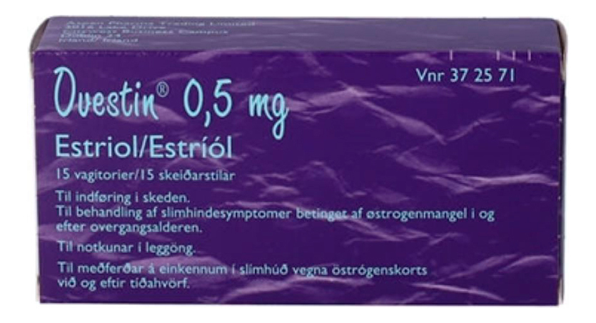 Køb Ovestin Vagitorier 0,5 mg - 15 stk. billigt hos Med24.dk