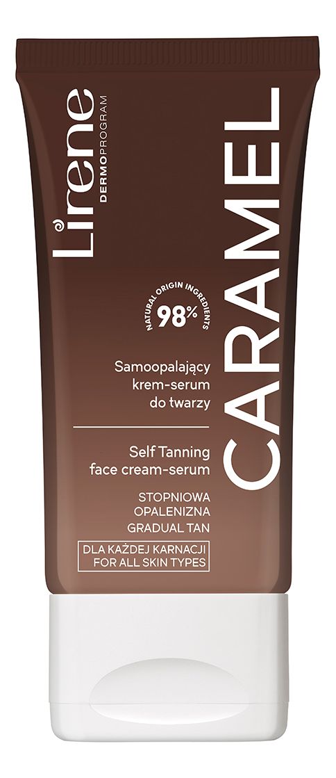 Køb Lirene Self tanning face cream-serum Caramel - 50 ml.