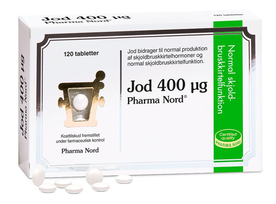 Køb Jod 400 µg - 120 tabl. - billigt hos Med24.dk