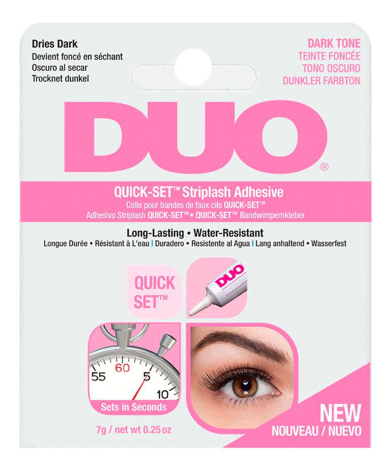 Køb DUO Quick Set Adhesive Vippelim Dark - 7 g. hos Med24.dk